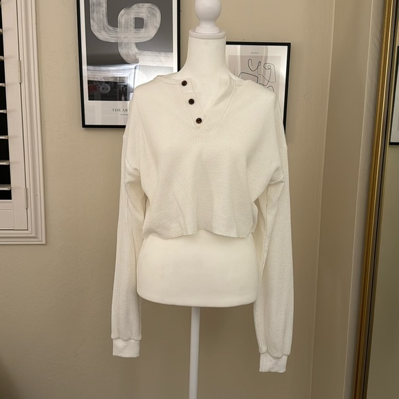 Princess Polly | Tops | Princess Polly Waffle Crop | Poshmark